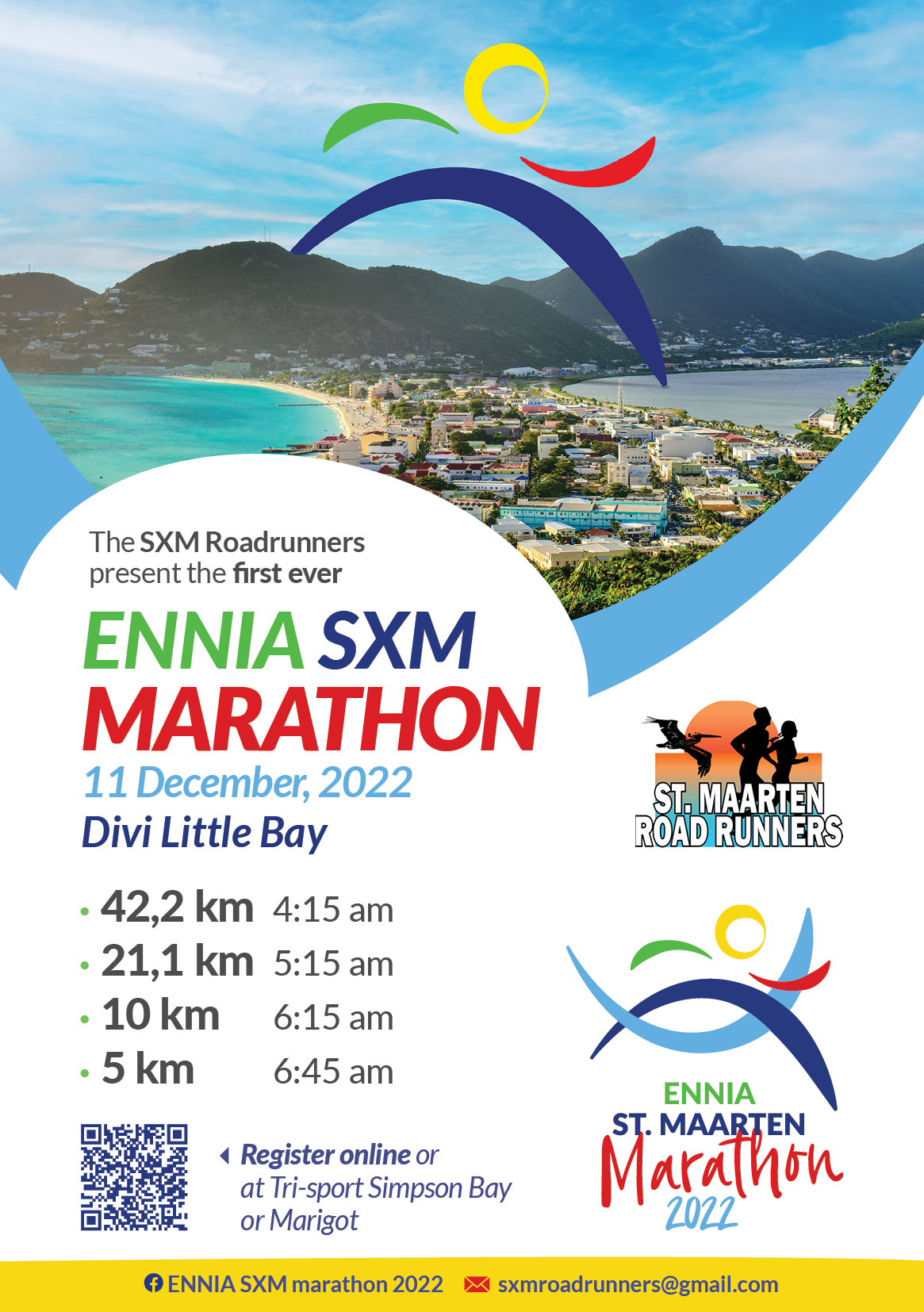 The first Full Marathon of Sint Maarten with main sponsor ENNIA will take place on Sunday 11th ...