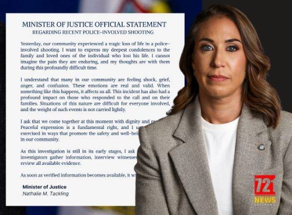 Minister of Justice Official Statement Regarding Police-Involved ...